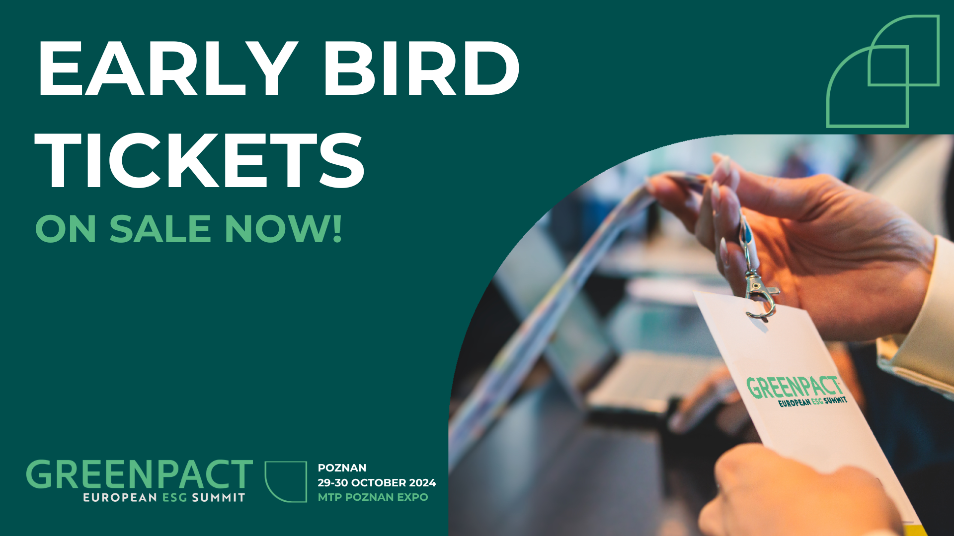 Ticket sales for GREENPACT 2024 have started! - News - Greenpact